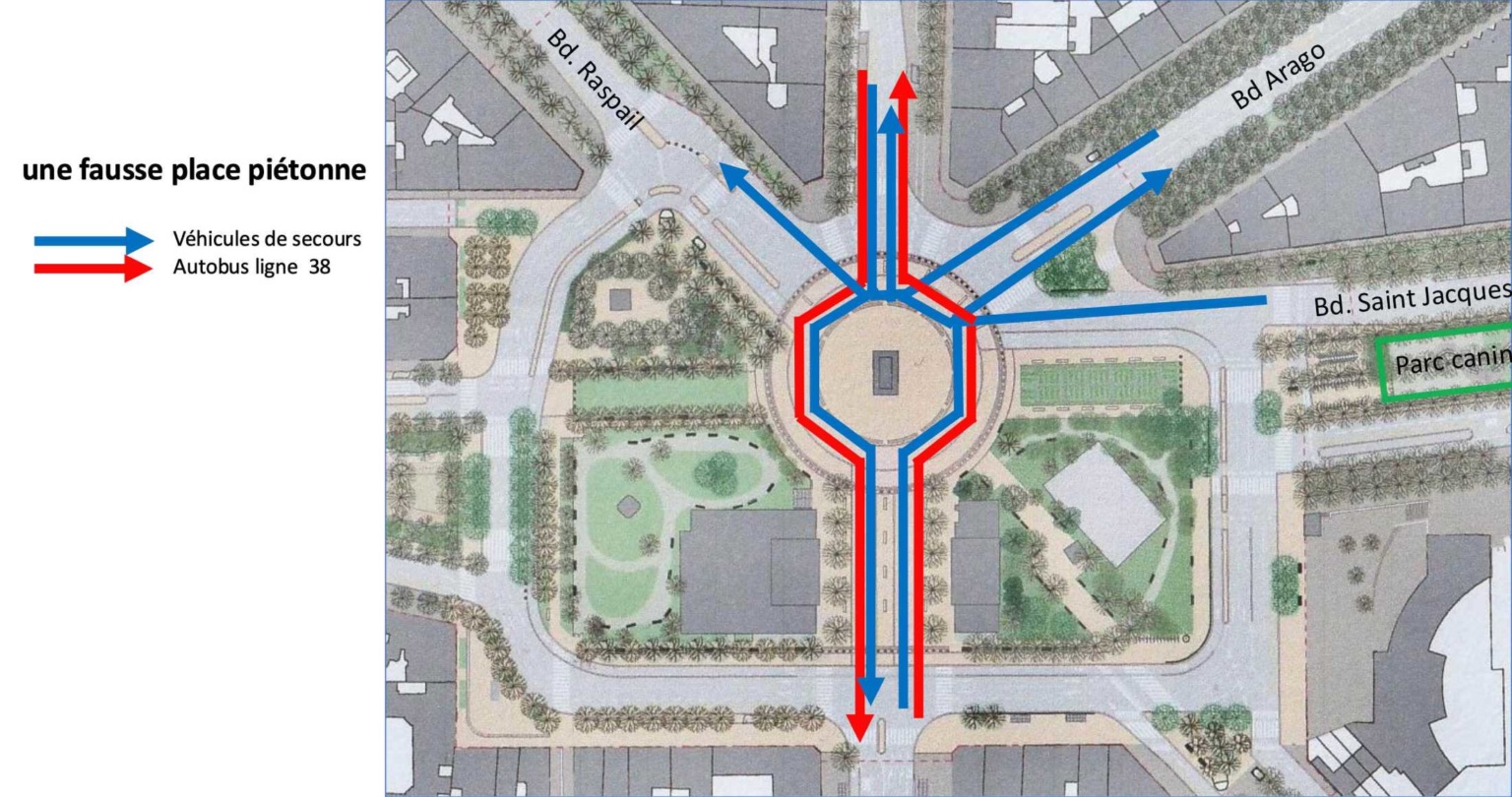 Réaménagement place Denfert-Rochereau : un projet d’apaisement ...
